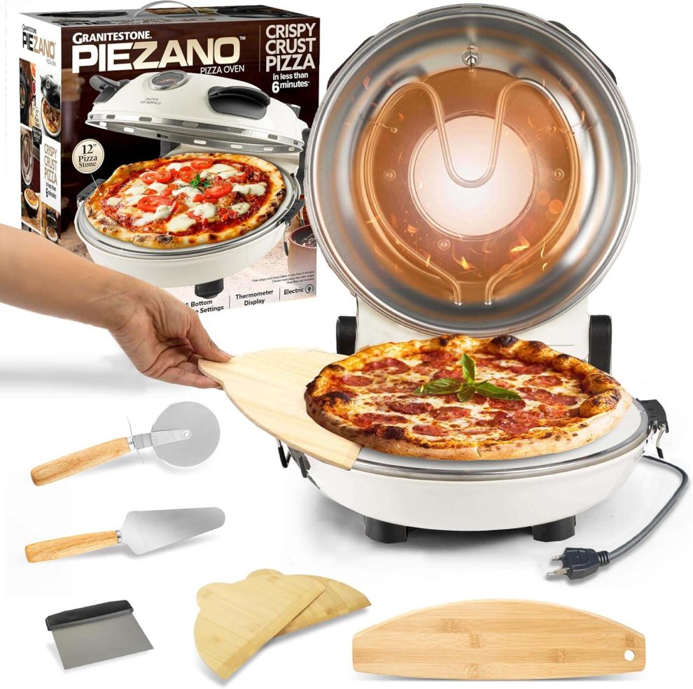PIEZANO Crispy Crust Electric Pizza Oven 14 Inch - PIEZANO