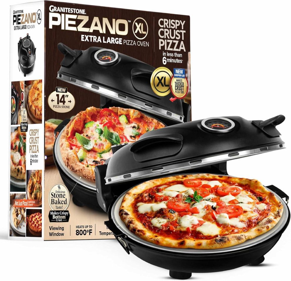 PIEZANO Crispy Crust Electric Pizza Oven 14 Inch - PIEZANO